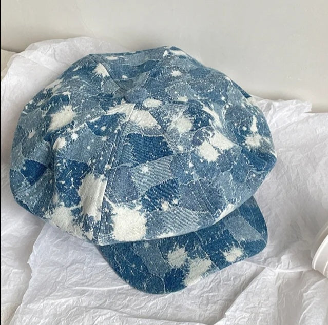 Denim Splatter Paint Paper Boy Hat – PricedJustRightFashion